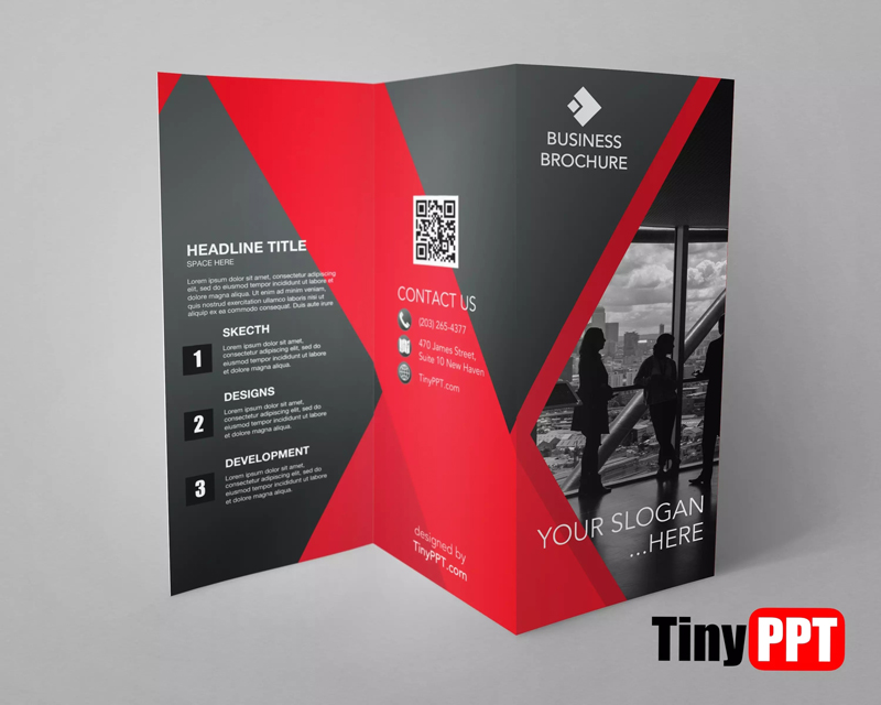 Google Slide Trifold Brochure Template TinyPPT