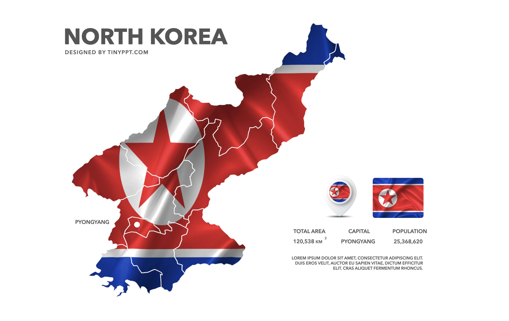 North Korea Map Slide PowerPoint – TinyPPT