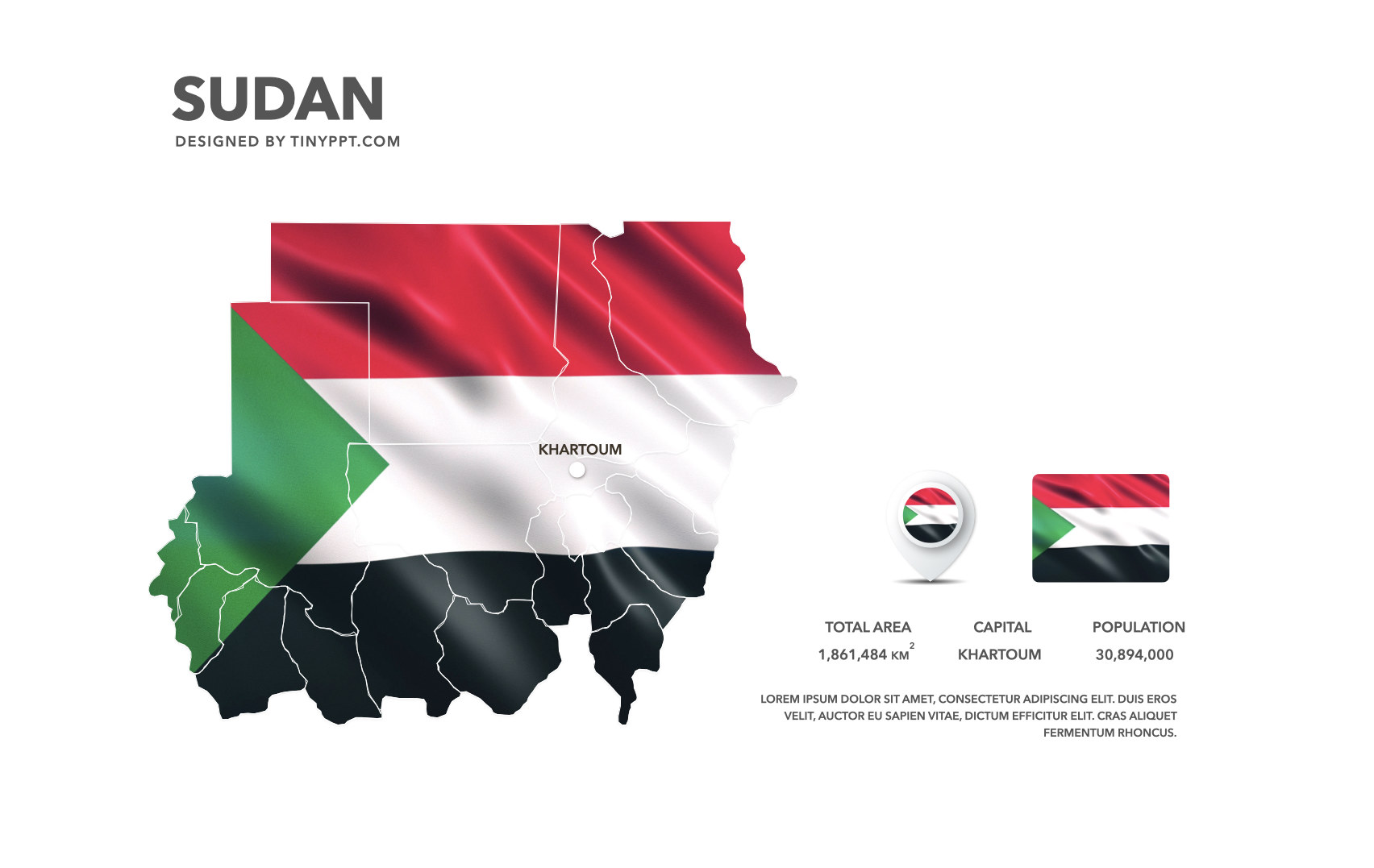 Sudan Map Slide PowerPoint – TinyPPT