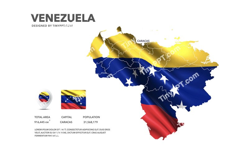 Venezuela Map Slide PowerPoint – TinyPPT