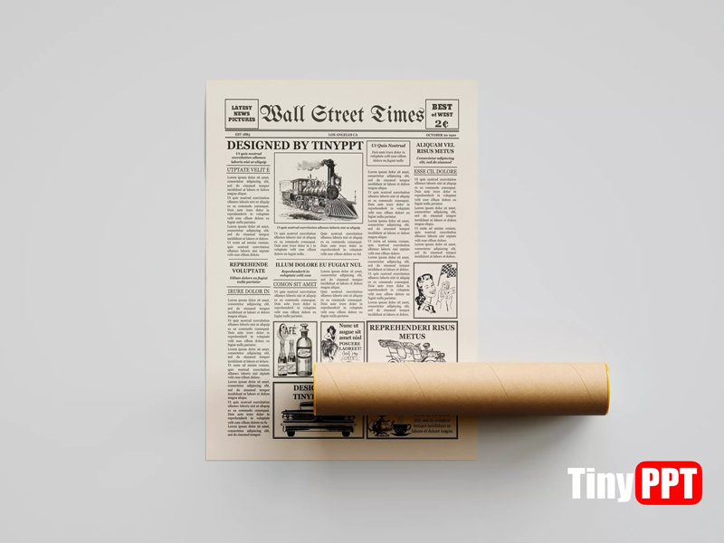 1920S Vintage Newspaper Template